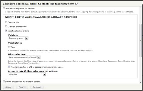 7 Contextual Filters Taxonomy Name Drupal Answers
