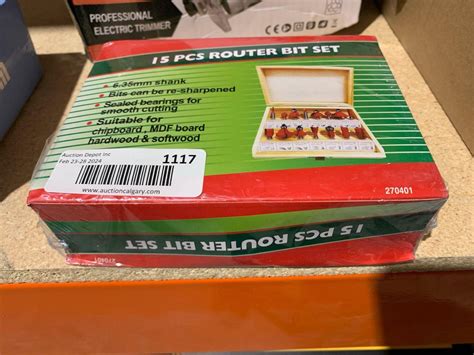 15 Pc Router Bit Set 6 35mm Shank