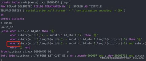 解决：error While Compiling Statement Failed Parseexception Line 115