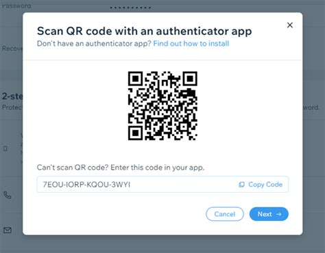 Using An Authenticator App For 2 Step Verification For Your Wix Account