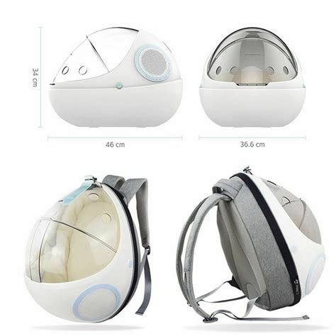 Badu Bg Мултифункционална раница за носене на домашни котки Космическа капсула Прозрачна чанта