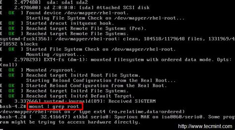 Single User Mode Resettingrecovering Forgotten Root User Account Password In Rhelcentos 7