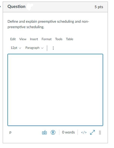 Solved Define And Explain Preemptive Scheduling And