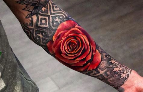 29 Best Rose Tattoos For Men Unique Design Ideas