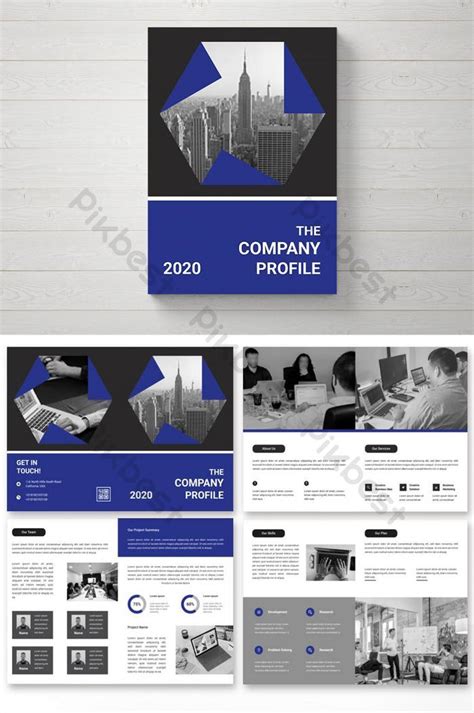8 페이지 비즈니스 브로셔 디자인 Psd 무료 다운로드 Pikbest