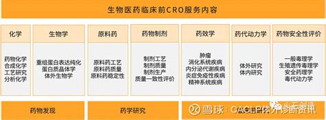 我国临床前cro行业发展现状分析 临床前 Cro 主要包括新药发现、先导化合物和活性药物中间体的合成及工艺开发、制剂研究、药效评价、药代动力学和安全性评价 雪球