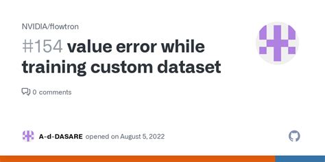 Value Error While Training Custom Dataset · Issue 154 · Nvidia