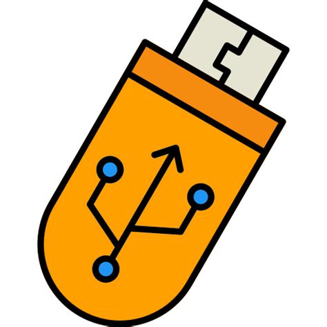 Usb Generic Color Lineal Color Icon