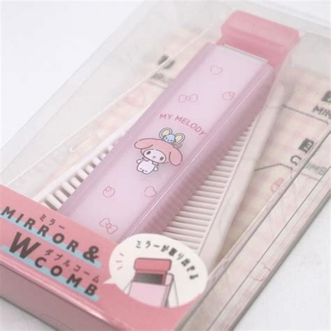 小禮堂 Sanrio 三麗鷗 摺疊鏡梳組 站姿款）kitty 美樂蒂 大耳狗 酷洛米 文創小物 Yahoo奇摩購物中心