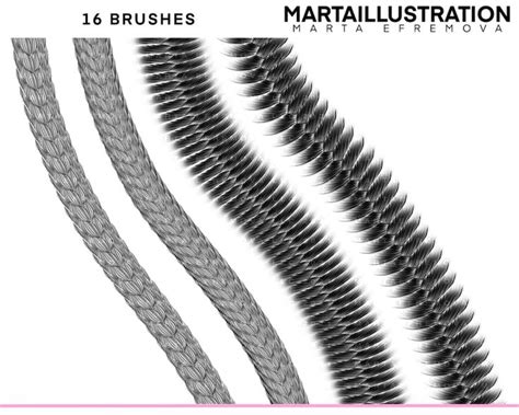 Procreate Brush Pack Procreate Brushes Braid Procreate Brushes Braid Brushes Etsy