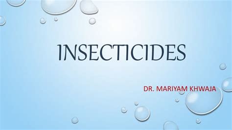 Insecticides Ppt