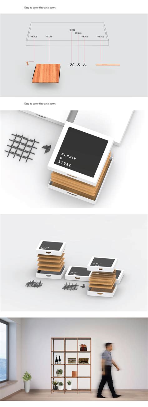Plugin Store Modular Shelving System On Behance
