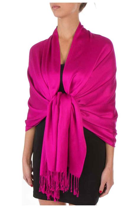 Womens Soft Silky Pashmina Shawls Wraps Scarf Stole