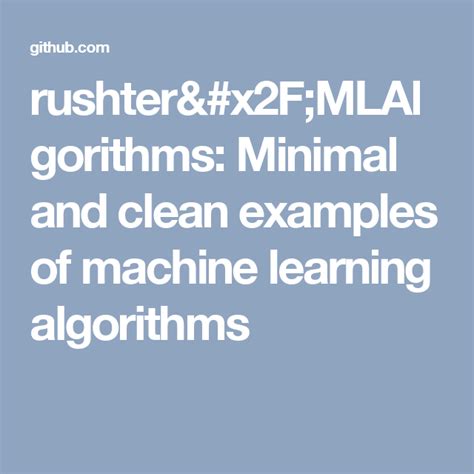 Machine World Machine Learning Algorithms In Python