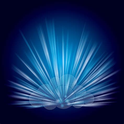 Premium Vector Cloud Computing Concept Design The Background Is Black