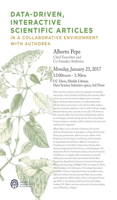 Data Driven Interactive Scientific Articles In A Collaborative