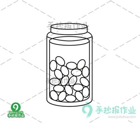 沸旧糖果罐简笔画 简笔画图片大全 普车都