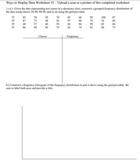 solved ways to display data worksheet 2 upload a scan or