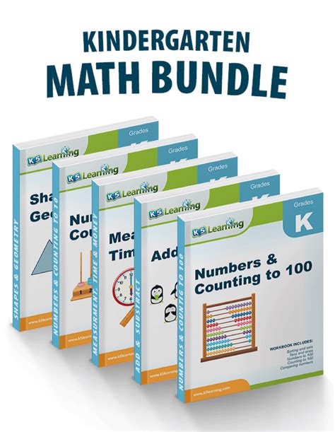 Kindergarten Math Workbook Bundle K5 Bookstore