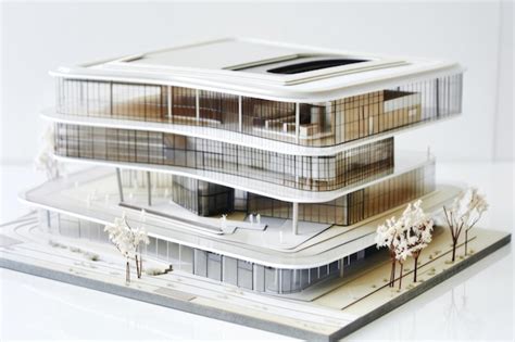 Premium Photo A Detailed Architectural Model Of A Modern Building