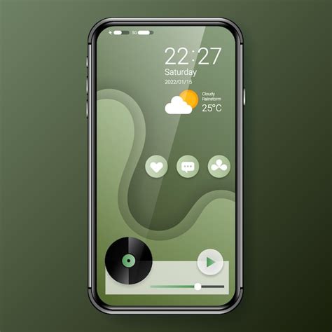 Premium Vector Green Theme User Interface Home Mobile App Menu