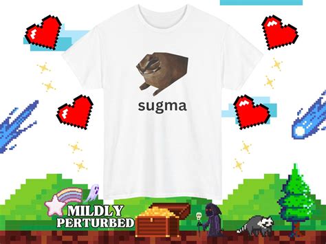 Sugma Low Poly Cat Funny Meme T Shirt Ironic Gen Z Meme Oddly