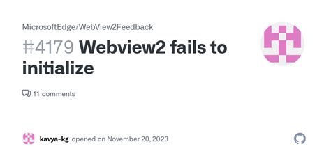 webview2 fails to initialize · issue 4179 · microsoftedge