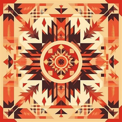 Premium Ai Image A Close Up Of A Colorful Geometric Design With A Circular Design Generative Ai