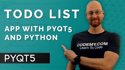 ToDo List GUI App PyQt5 GUI Thursdays 13 QuadExcel