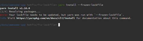 Protip Don T Use Yarn Install On Your CI Pipeline