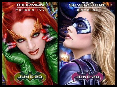 Batgirl And Poison Ivy Posters Batman And Robin 1997 Fan Art 90s Images Batman And