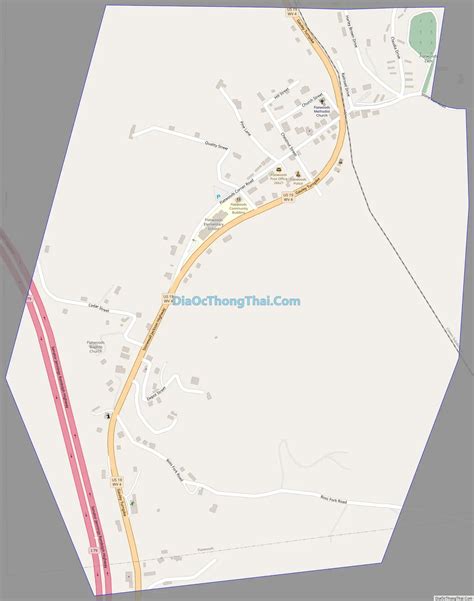 Map Of Flatwoods Town West Virginia Thong Thai Real