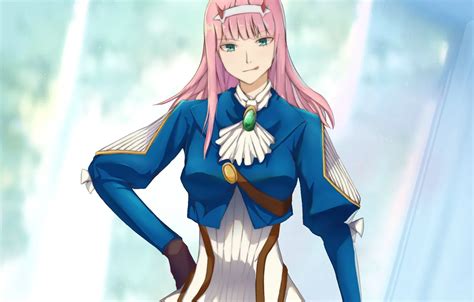 Обои девушка косплей 002 Darling In The Frankxx Милый во Франксе Zero Two картинки на