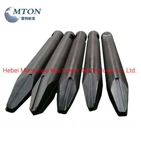 Hydraulic Rock Breaker Round Stone Flat Chisel Montabert Breaker Tool Rock Breaker Flat Chisel