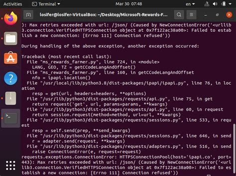 Bug Connection Refused · Issue 59 · Charlesbelmicrosoft Rewards