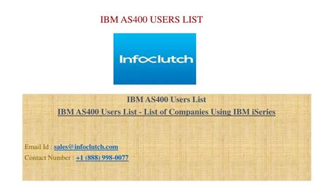 Ppt Ibm As400 Users List Powerpoint Presentation Free Download Id 7629542