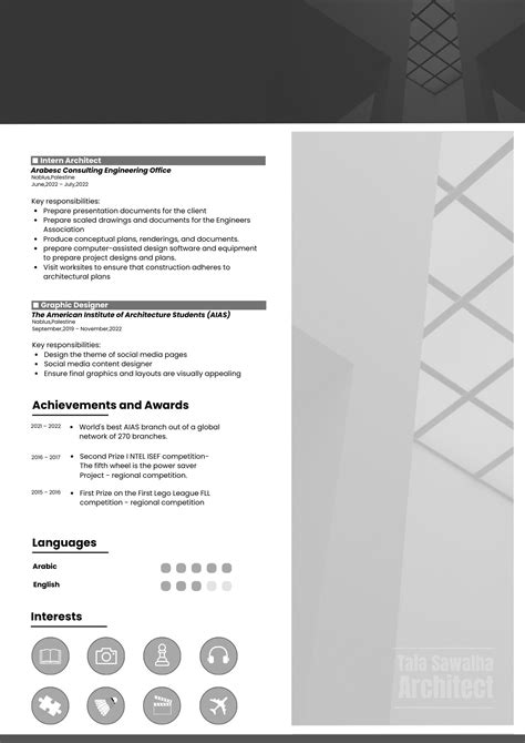 Architectural CV Behance