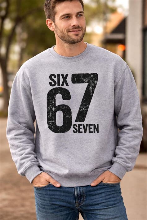 Six Seven Png Viral Funny Saying 67 Png Trendy Meme Quote Design