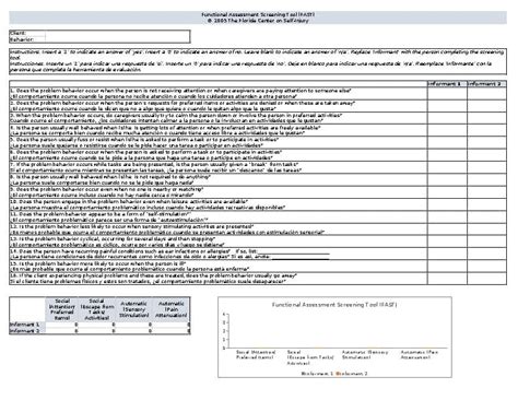 Functional Assessment Screening Tool Fast Auto Fill Excel English And Spanish
