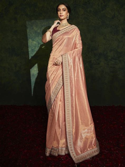 Peach Color Saree Artofit