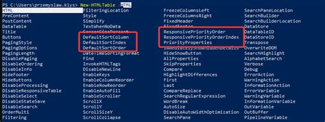Ordering And Filtering Columns Issue Evotecit Pswritehtml Github