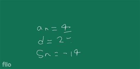 Vii Given A An Sn Find N And D Viii Given An D Sn