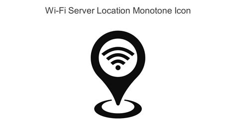 Wi Fi Server Location Monotone Icon In Powerpoint Pptx Png And Editable Eps Format