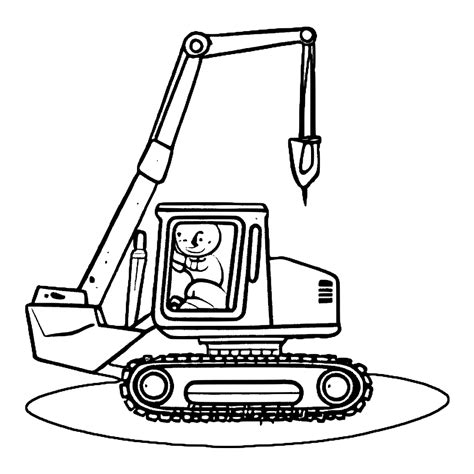 Digger Coloring Pages