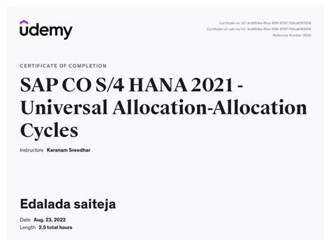 Sai Teja On Linkedin Udemy Course Completion Certificate