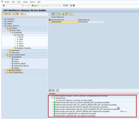 Sap Abap Central Display Messages In Odata Header Response While