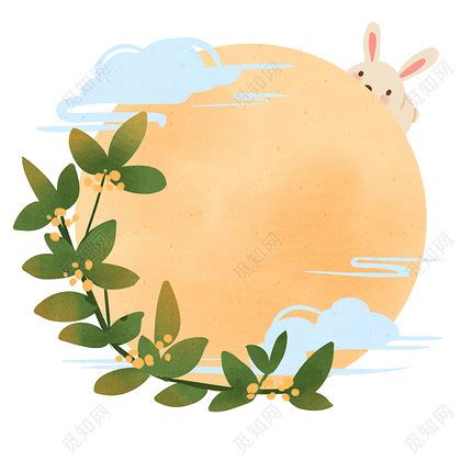 中秋绘画素材 中秋节简笔画 大山谷图库