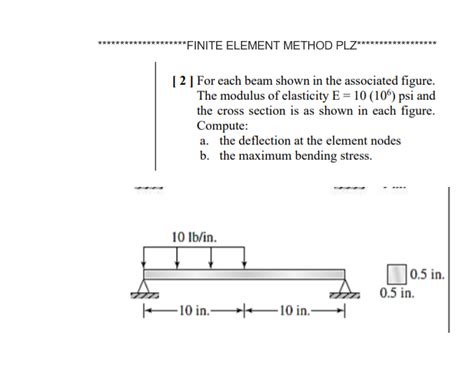 Solved FINITE ELEMENT METHOD Chegg