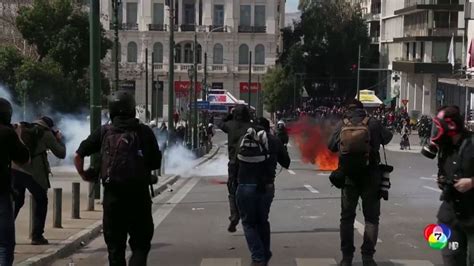 ข่าวกรีซยังคงประท้วงหนัก หลังเหตุรถไฟ 2 ขบวน ชนประสานงา