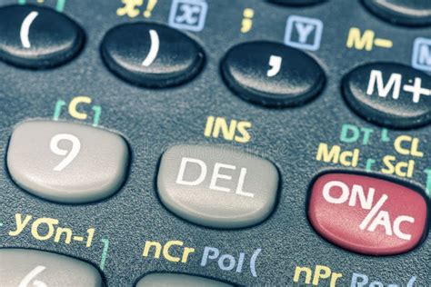 Delete Button Key Of A Pc Computer Keyboard White Keyboard Close Up Shot Stock Image Image